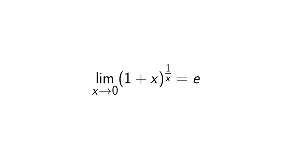 Limit of (1+x)^(1/x) as x approaches 0 - [FULL PROOF]