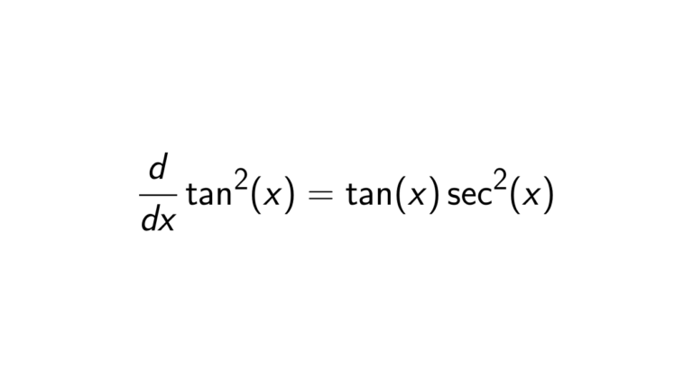 What is the derivative of tan^2(x)? - Epsilonify