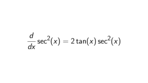 What is the Derivative of sec^2(x)? - Epsilonify