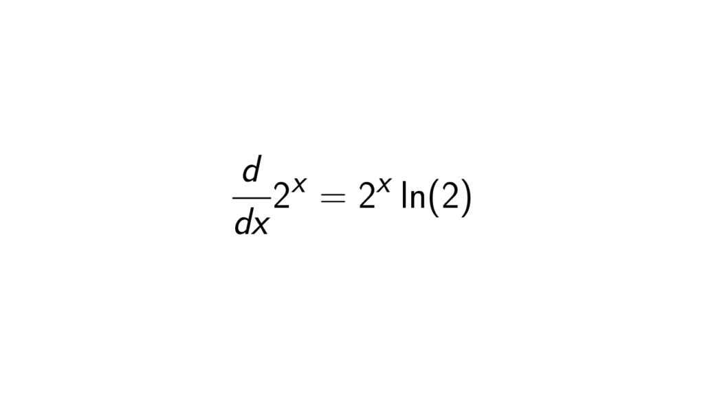 What is the Derivative of 2^x? - Epsilonify