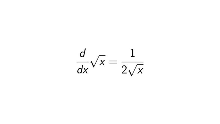 What is the Derivative of Square Root x? - Epsilonify