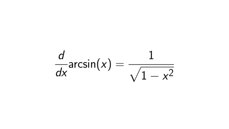 What is the Derivative of arcsin(x)? - Epsilonify