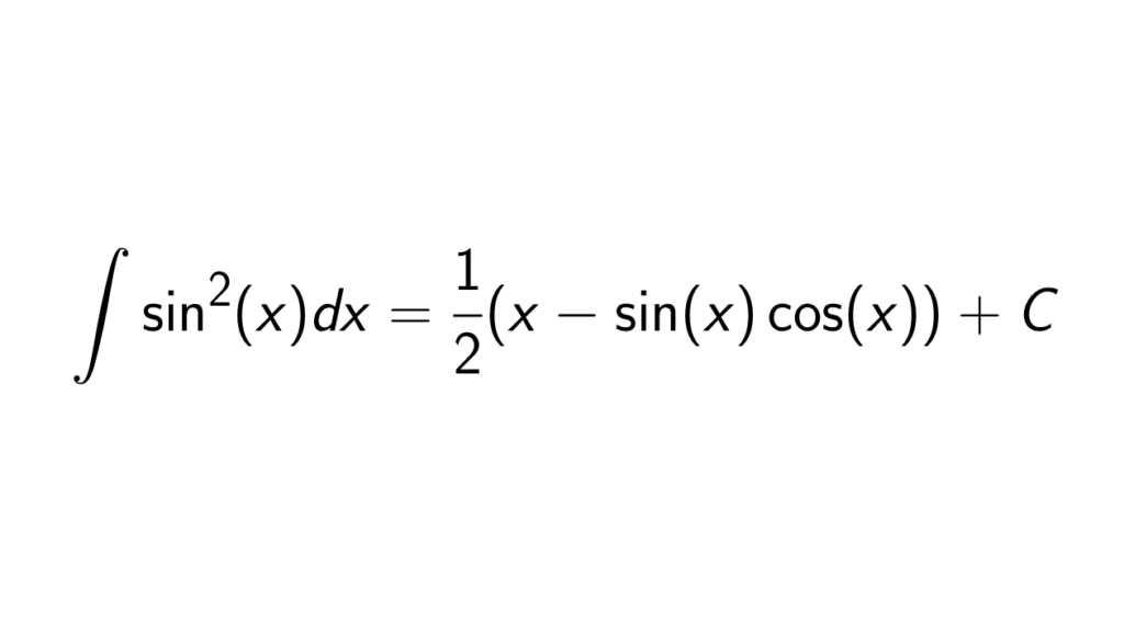 What is the integral of sin^2(x)? - Epsilonify