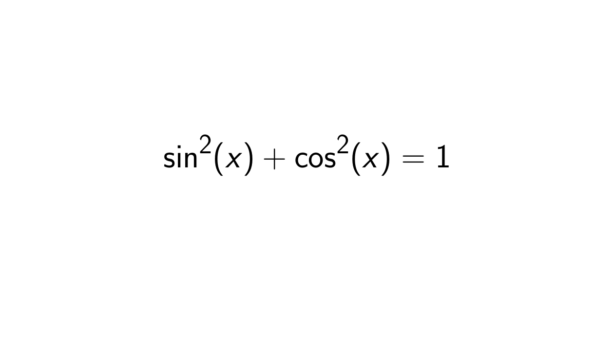 Prove that sin^2(x) + cos^2(x) = 1 - Epsilonify