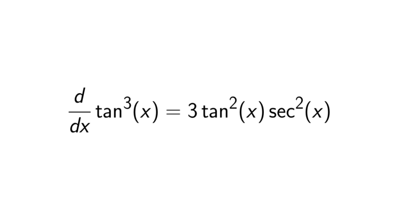 What is the derivative of tan^3(x)? - Epsilonify