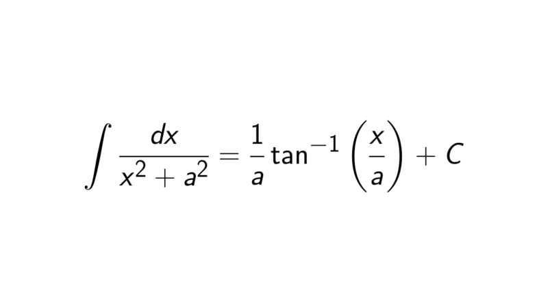 Integral of 1/(x^2 + a^2) | Full Solution - Epsilonify