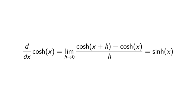 Derivative of Hyperbolic Cosine using First Principle of Derivatives ... Derivative of Hyperbolic Cosine using First Principle of Derivatives ...